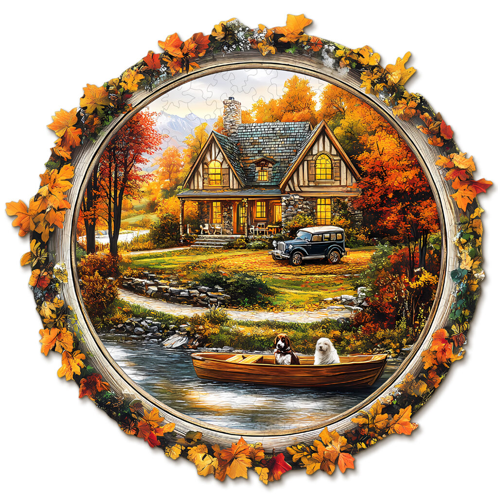 Wooden Jigsaw Puzzle – Autumn scenery - KaaYee Puzzles