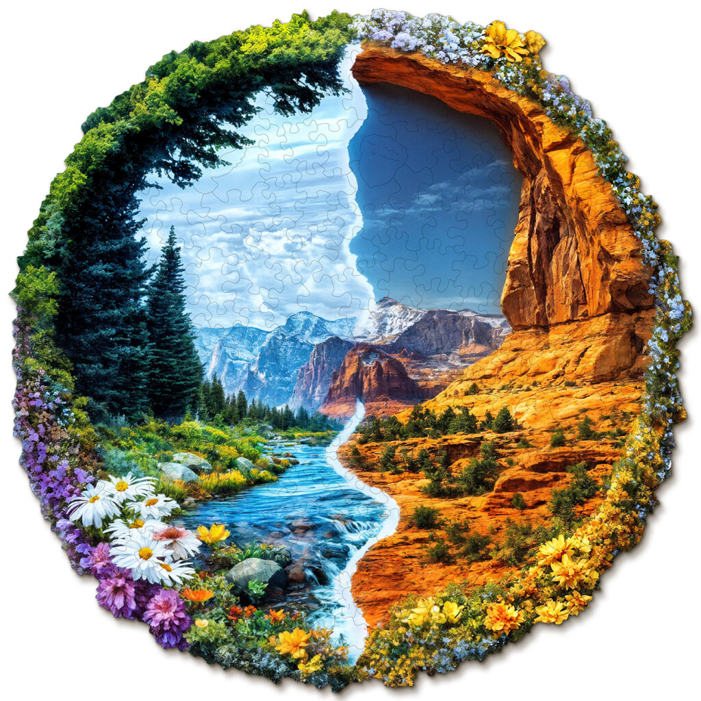 Wooden Jigsaw Puzzle –National Forest Park - KaaYee Puzzles